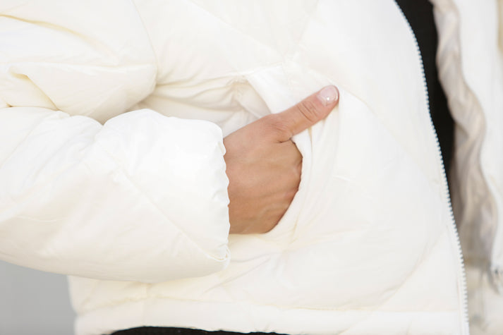 Woven Solid Zip Up Puffer Jacket – The Obsessions Boutique